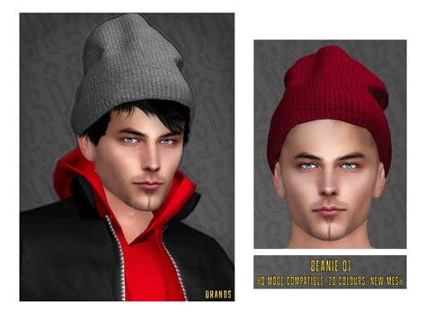 The Sims Resource Beanie Beenie Hat Men S Beanies Cc Beanie