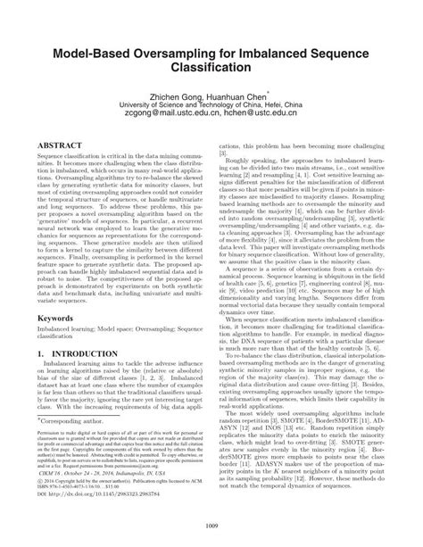 comparison of sampling techniques for imbalanced data