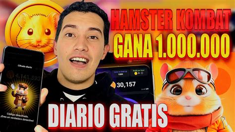 Gana 1 000 000 de tokens ya en hámster kombat cifrado diario