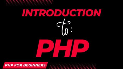 php introduction php for beginners php full course youtube