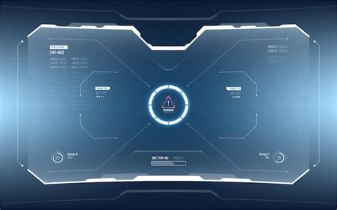 Dise O De Pantalla De Interfaz Futurista Hud Vector Premium