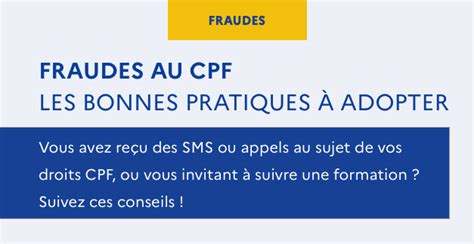 Fraude au CPF les bonnes pratiques à adopter Portail dInformation