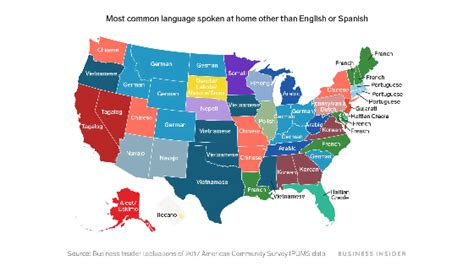 This Map Shows The Most Commonly Spoken Language In Every Us State