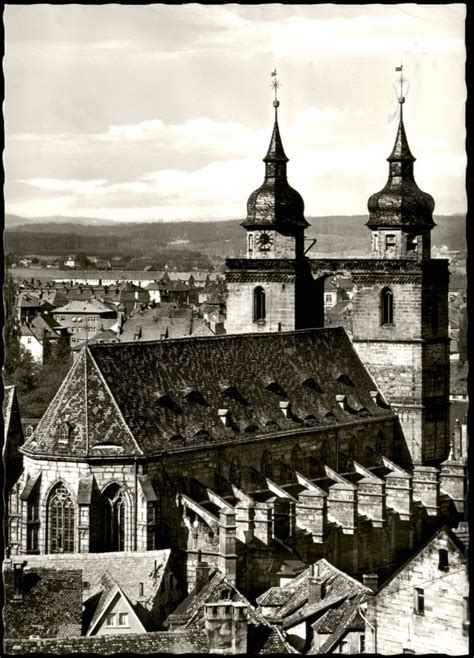 Stadtkirche Stadt Teilansicht Bayreuth Ansichtskarten Lexikon