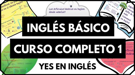 Curso de inglés completo 1 Inglés desde cero nivel básico para