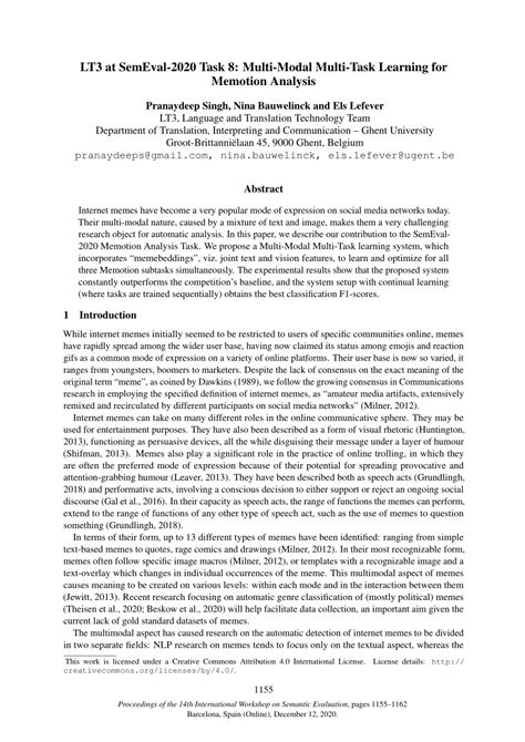 pdf lt3 at semeval 2020 task 8 multi modal multi task learning for memotion analysis