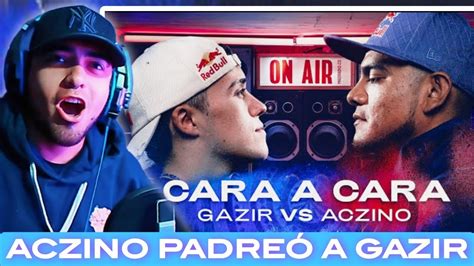 ACZINO está GANANDO REDBULL antes que EMPIECE Reacción a Cara a cara