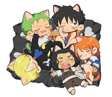 Nami Monkey D Luffy Roronoa Zoro Sanji And Usopp One Piece Drawn