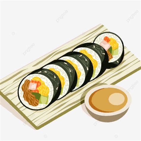 Gimbap Kimbab Gimbaps Kimbap Korean Food PNG Transparent Clipart