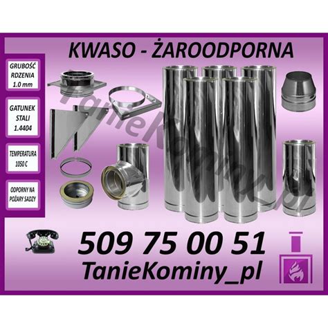 Komin dwuścienny KFS DS fi 130 6 m RDZEŃ 1 0 mm