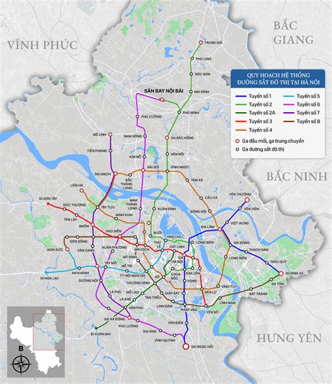Bản đồ chi tiết bản đồ quy hoạch đường sắt đô thị hà nội dành cho kỹ sư