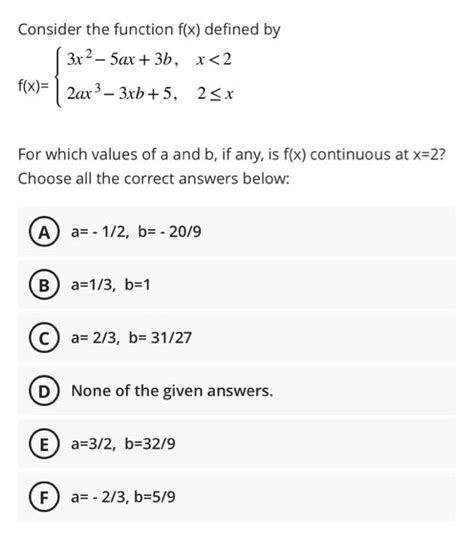 solved consider the function f x defined by