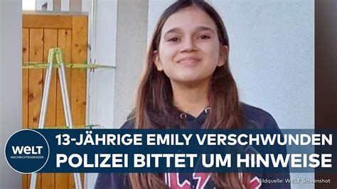 13 JÄHRIGE VERMISST Polizei sucht nach verschwundener Emily aus