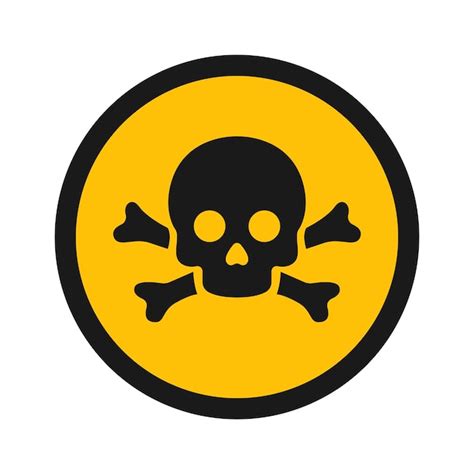 Icono Redondo Plano De Se Al De Peligro Vector Premium