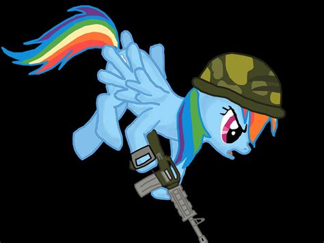 Rainbow Dash With A Gun By Xakkar On DeviantArt