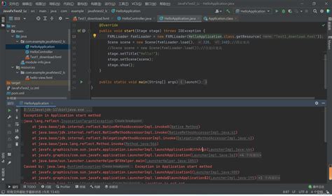 javafx项目运行时提示exception in application start method java lang reflectvocation 解决方法之一 csdn博客