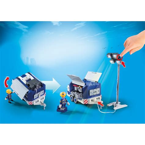 PLAYMOBIL City Action Set 9880 THW Großeinsatz Smyths Toys Österreich