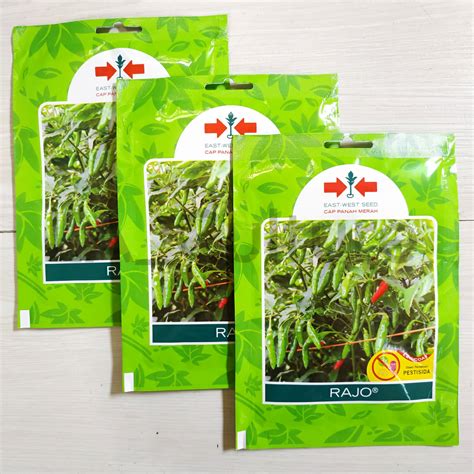 Benih Cabe Cabai Rawit RAJO Isi 350 Butir Cap Panah Merah Lazada