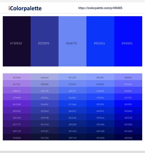 Latest Color Schemes With Cornflower Blue And Blue Color Tone