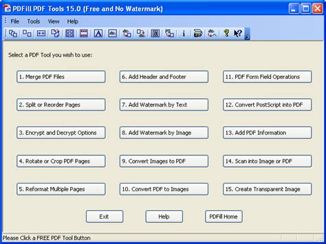 free pdf tools to merge split encrypt rotate crop header watermark image to pdf pdf to