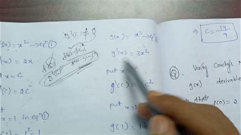 cauchy s mean value theorem problems real analysis youtube