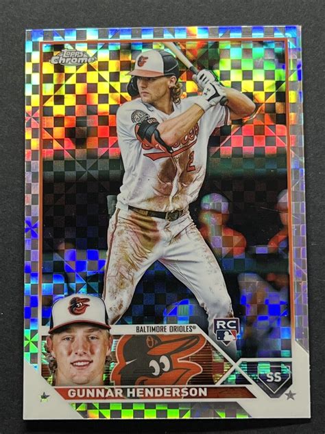 2023 Topps Chrome X Fractor 2 Gunnar Henderson Rookie Balitmore