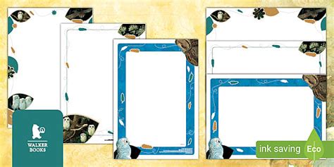 Free Owl Babies Page Borders Hecho Por Educadores