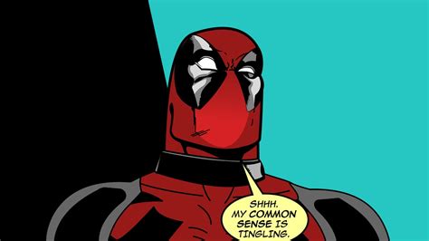 Free Download Hd Wallpaper Merc With A Mouth Marvel Comics Deadpool Cyan Red One Person
