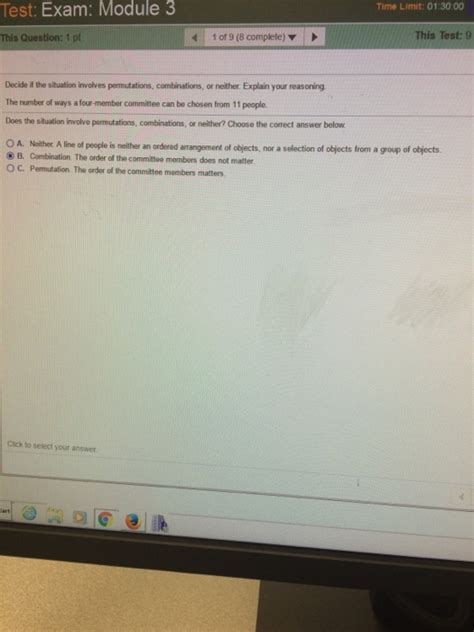 solved decide if the situation involves permutations
