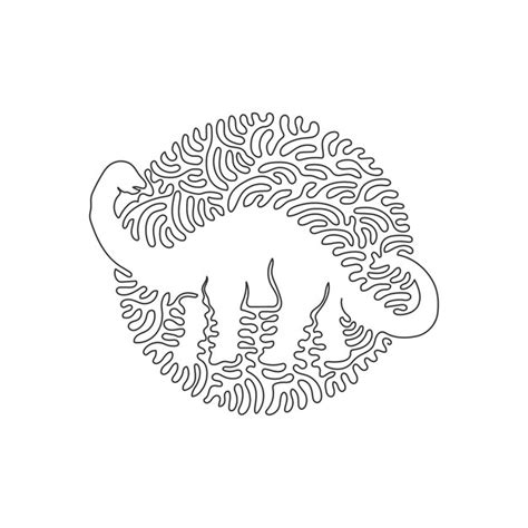 Premium Vector Continuous Curve One Line Drawing Of Standing Enormous