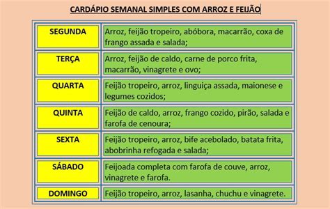 Card Pio Semanal Para Marmitex Ideias Simples Para Montar