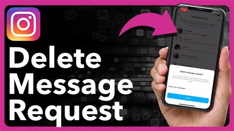 How To Delete Message Requests On Instagram YouTube