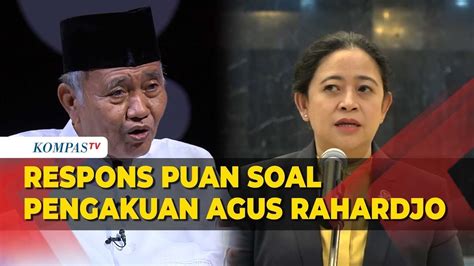 Puan TanggapI Soal Pengakuan Agus Rahardjo Diminta Jokowi Setop Kasus