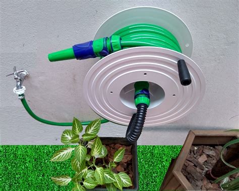 Suporte Enrolador Mangueira Jardim Giratório R 59 90 em Mercado Livre