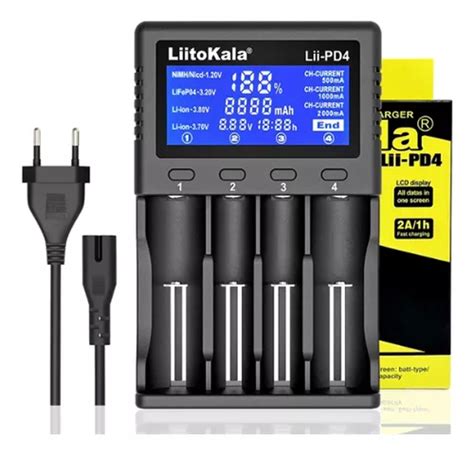 Carregador Pilha Bateria Smart Liitokala Lii m4 C nfe Frete grátis