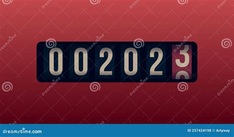 2023 Counter Numbers Countdown With Santa Hat Happy New Year Event