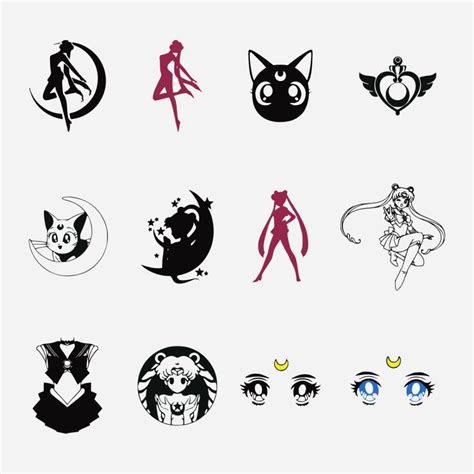 Sailor Moon SVG Collection MasterBundles