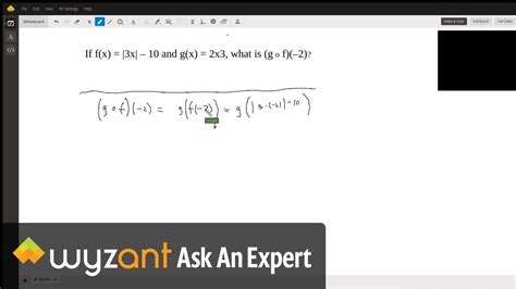 evaluating the composite of two functions youtube