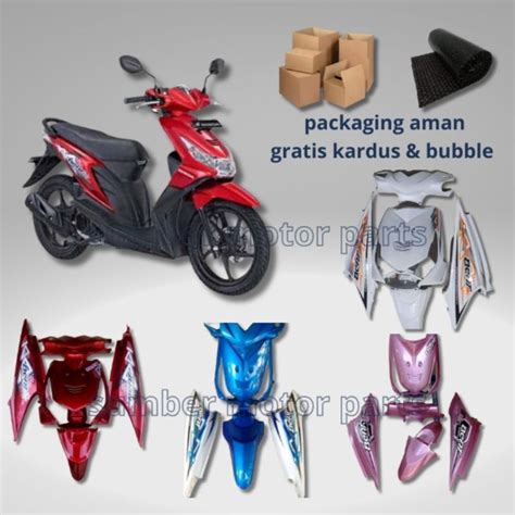 Jual COVER BODY FULL HALUS HONDA BEAT KARBU Lama New Merah Biru Hijau