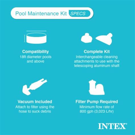 Intex Gph Sand Filter Pump Deluxe Pool Maintenance Kit Pool