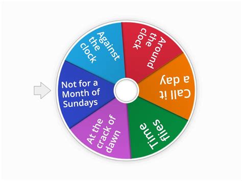 Time Idioms Random Wheel