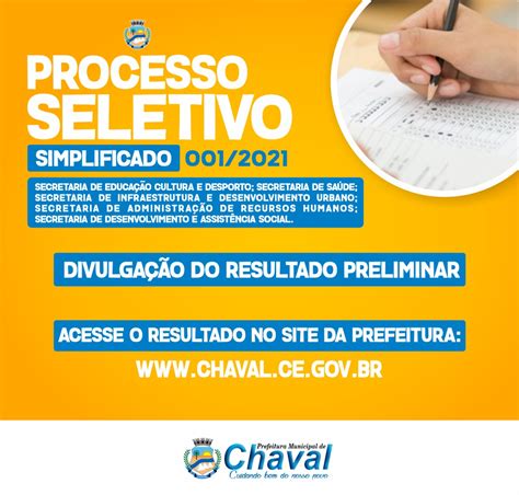 DIVULGAÇÃO RESULTADO PRELIMINAR PROCESSO SELETIVO SIMPLIFICADO Nº 001