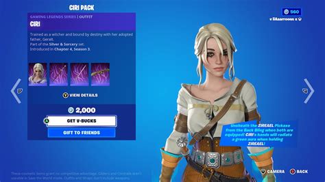 Fortnite Item Shop Update NEW CIRI YENNEFER SKINS THE WITCHER