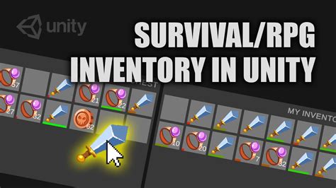 How To Make A Survival RPG Style Inventory In Unity YouTube