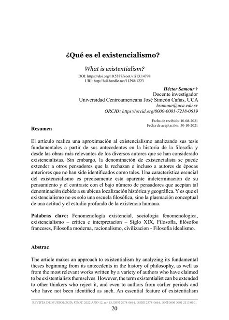 PDF Qué es el existencialismo