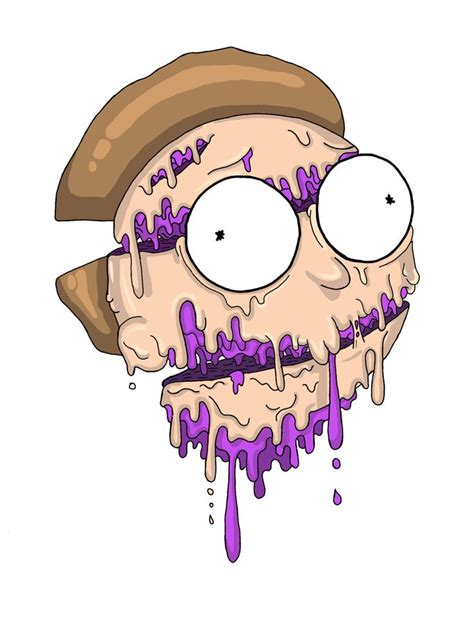 Trippy Dripping Morty In 2022 Rick And Morty Drawing Rick And Morty