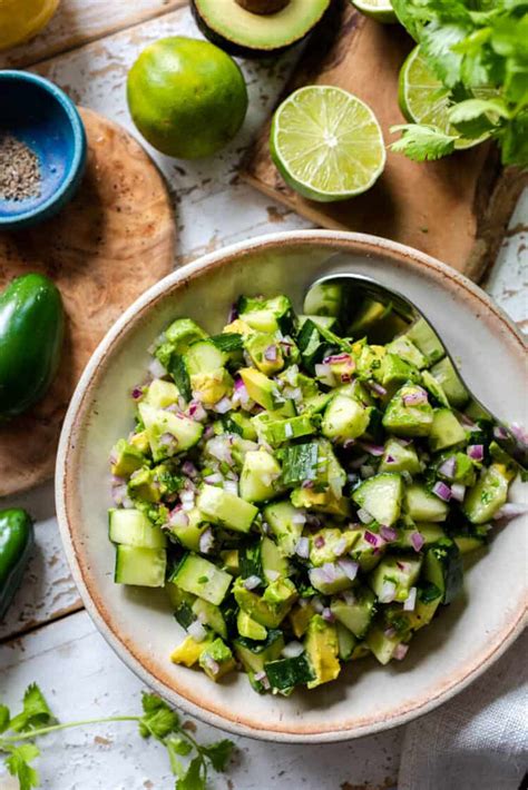 Avocado Cucumber Salad Kitchen Confidante