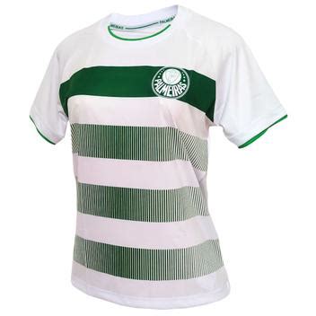 Camisa Palmeiras Baby Look Símbolo Power Branca Feminina Betel