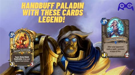 Handbuff Paladin Wins Games Hearthstone Onyxias Lair Youtube