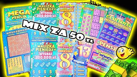 Zdrapki Lotto Mix Za Z Zdrapki S Wygrane Youtube